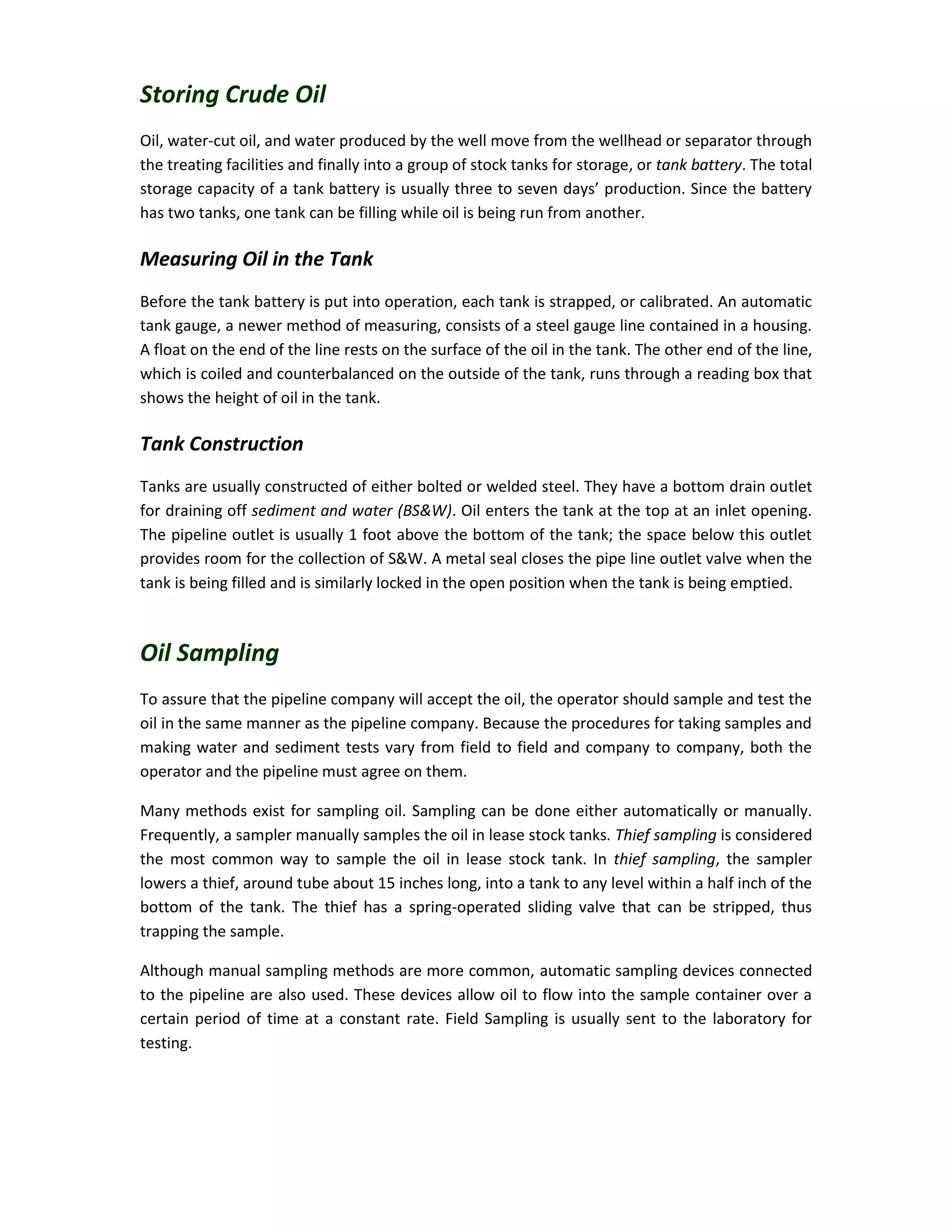 Oil & Gas Production | PDF