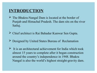 TARESH TECH SEM PPT (1).pptx Bhakra Nangal dam | PPTX