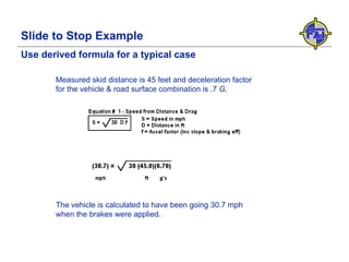 E - Traffic Accident Reconstruction Fundamentals | PPT