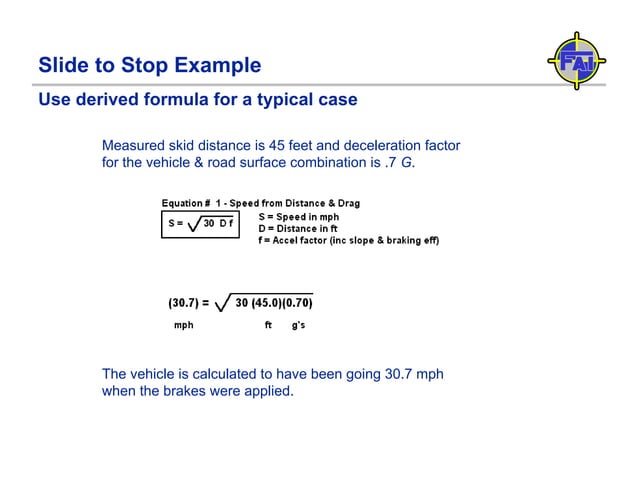 E - Traffic Accident Reconstruction Fundamentals | PPT | Physics | Science