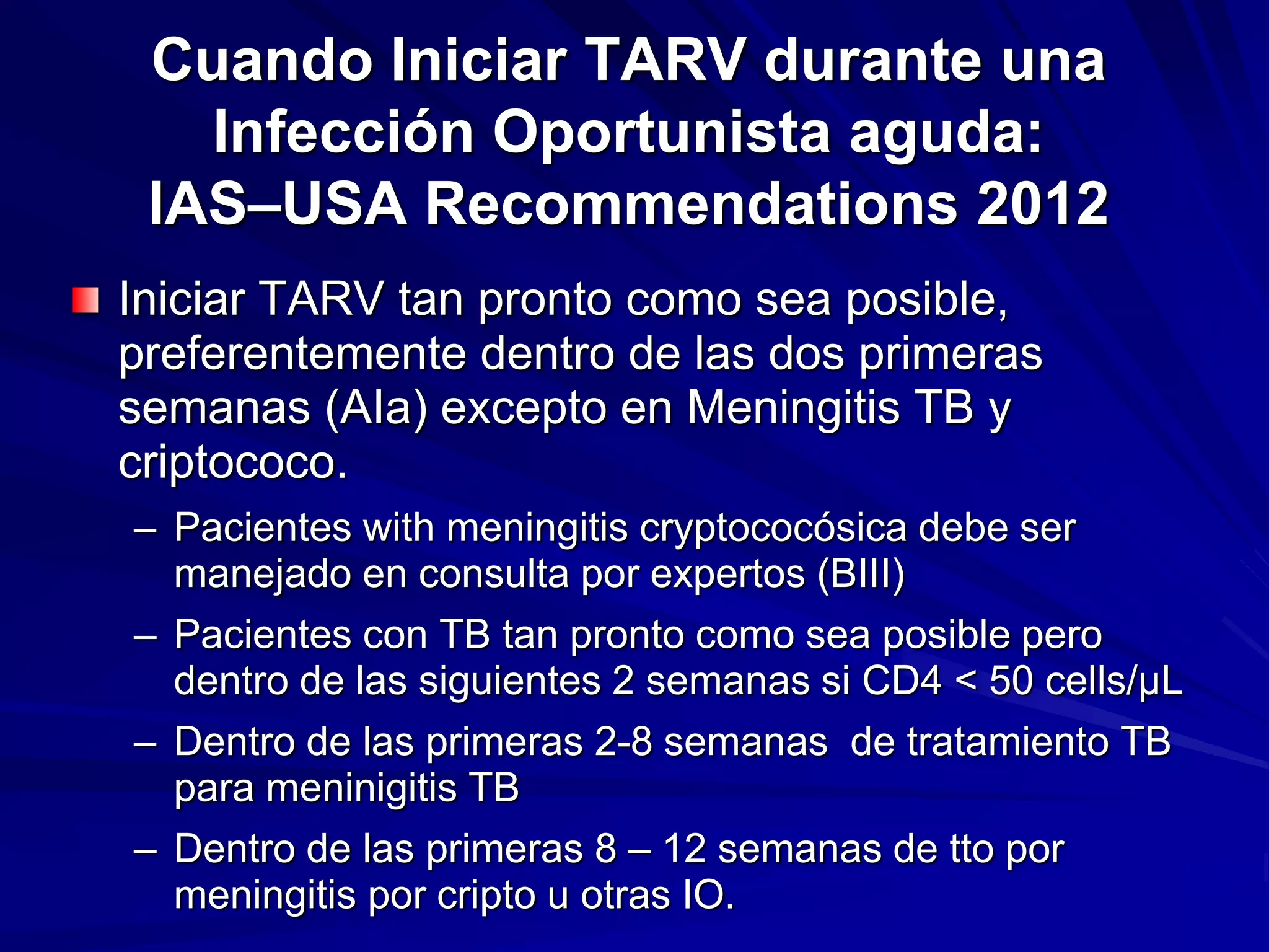 Tratamiento Antiretroviral para la infección por el VIH | PPT