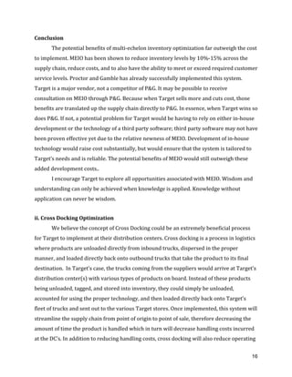 Target Supply Chain Operations