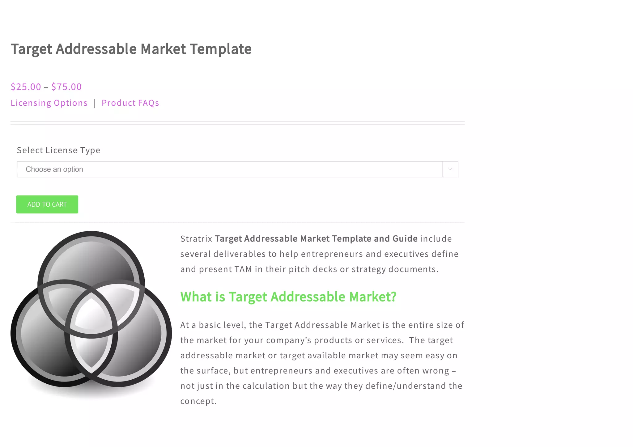 Target Addressable Market Template | PDF