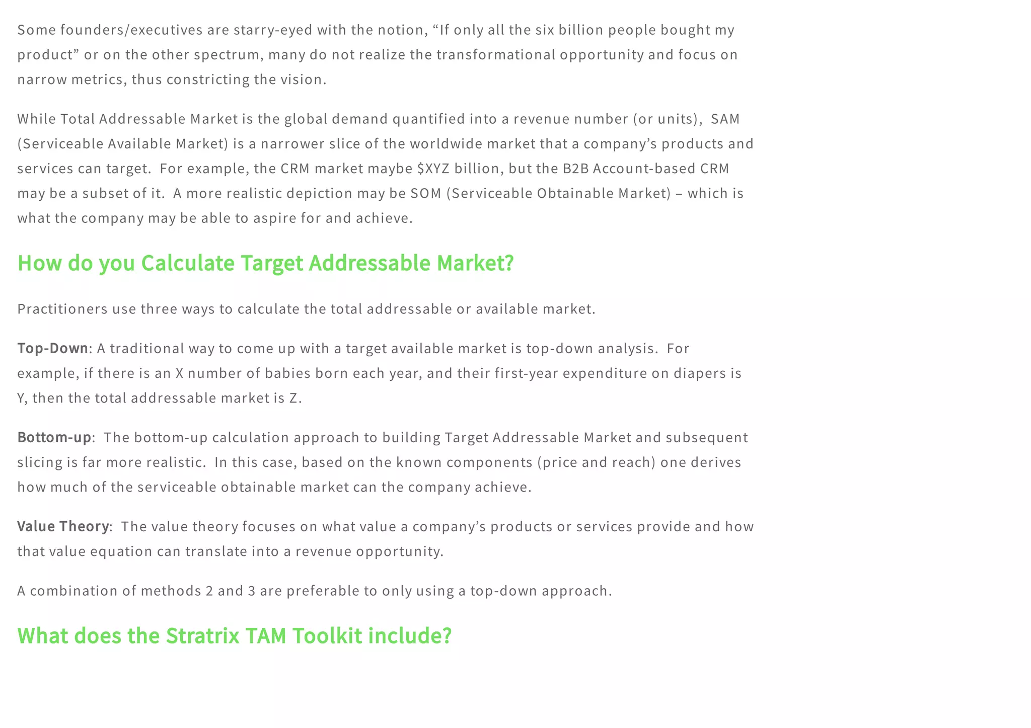 Target Addressable Market Template | PDF