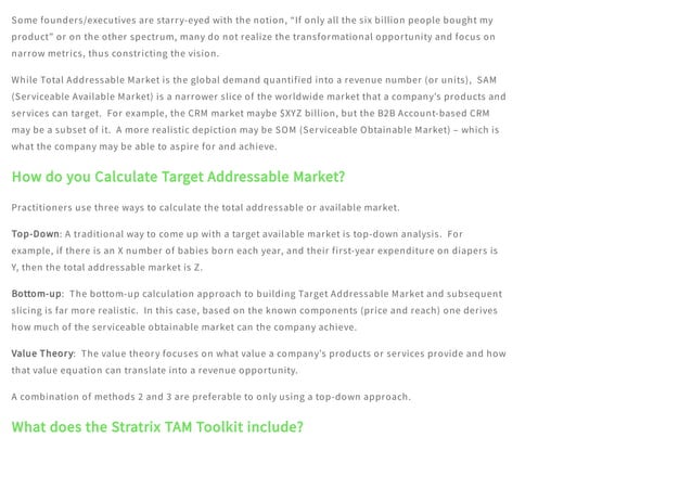Target Addressable Market Template | PPT