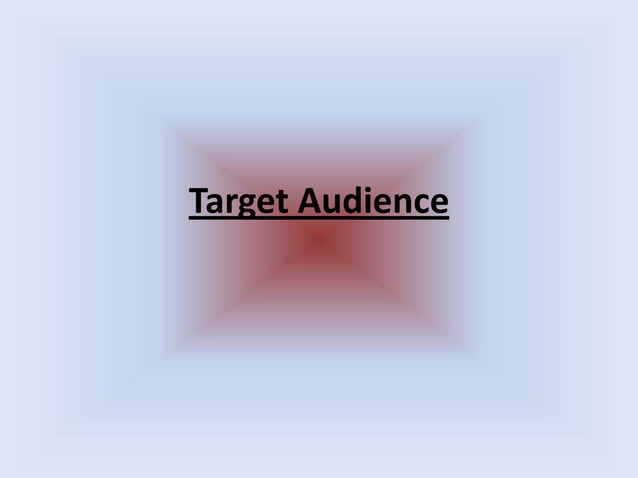 Target Audience | PPTX | Technology & Computing