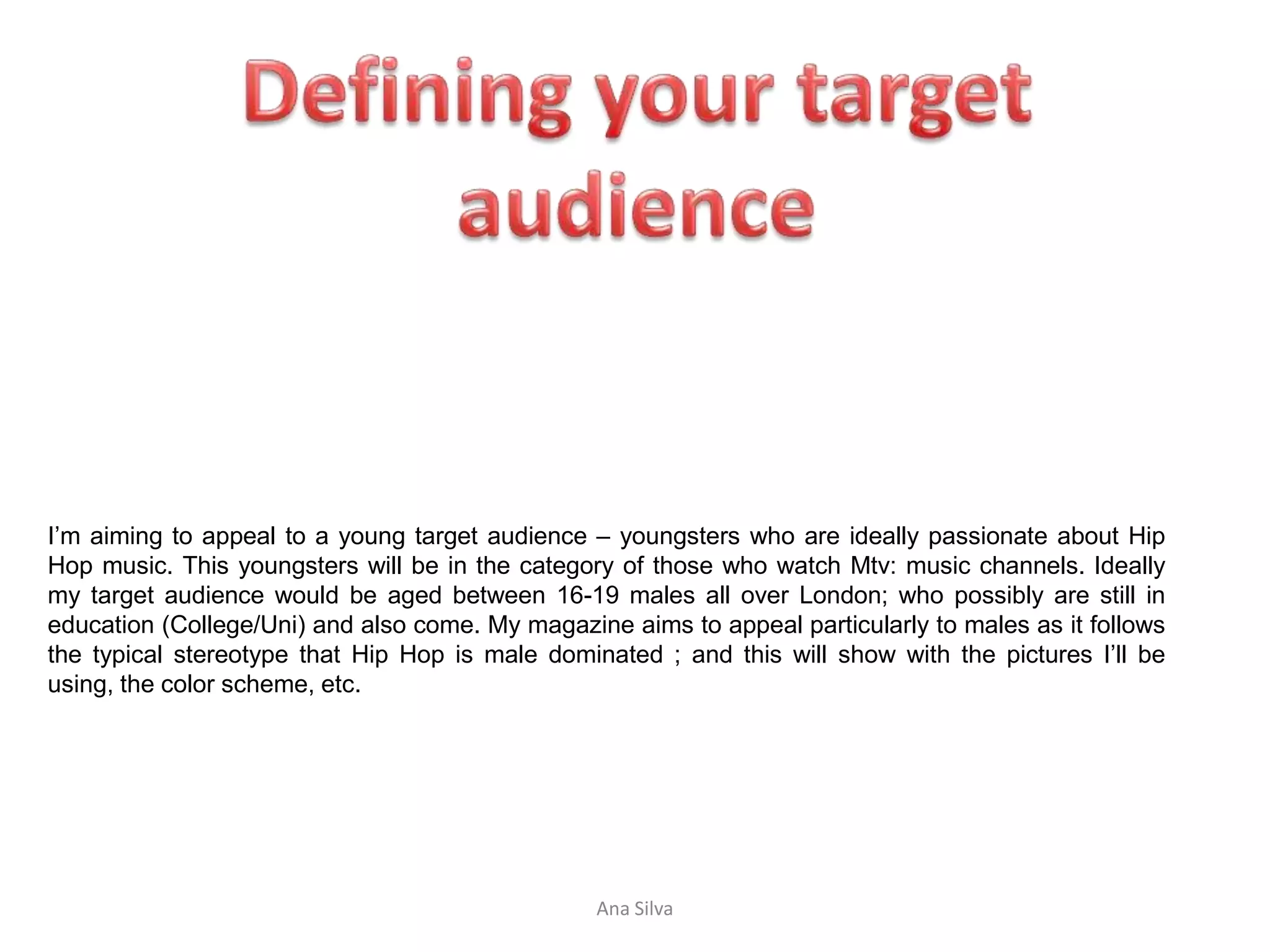 Target audience | PPTX