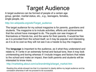 Target Audience Research | PPT