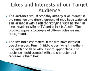 detailed research into Target audience | PPTX | Movies | Entertainment