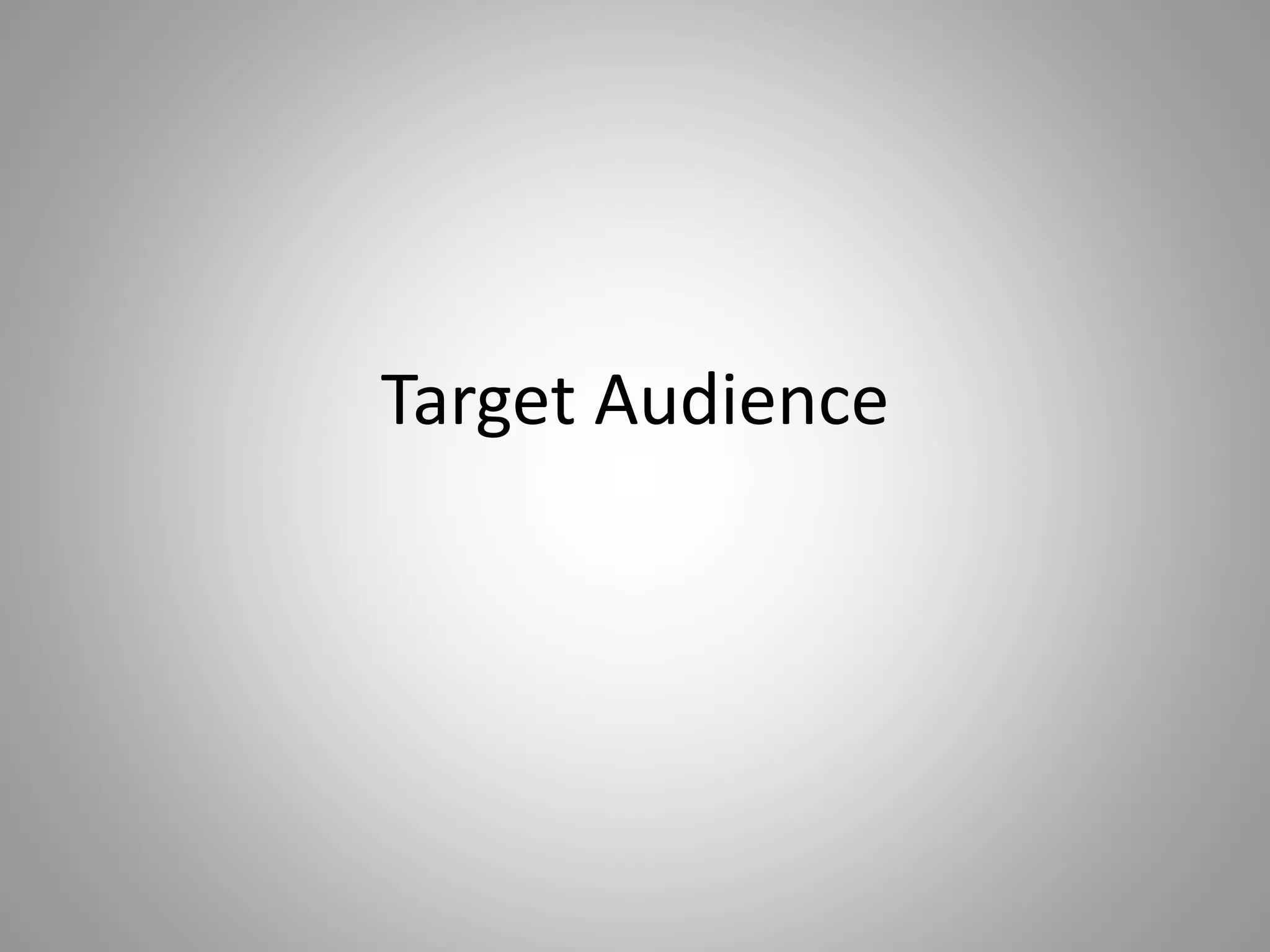 Target audience | PPTX