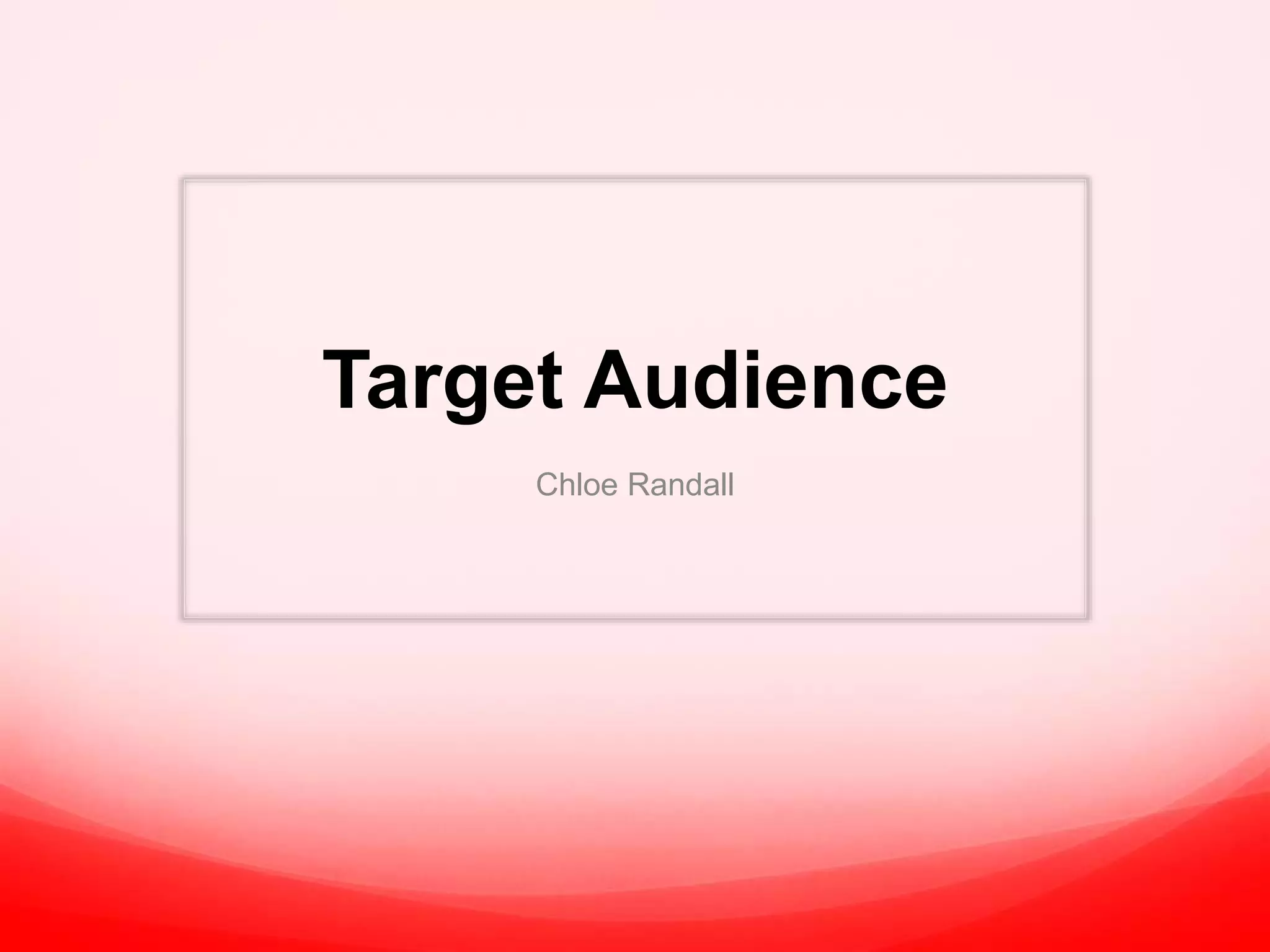 Target audience | PPTX