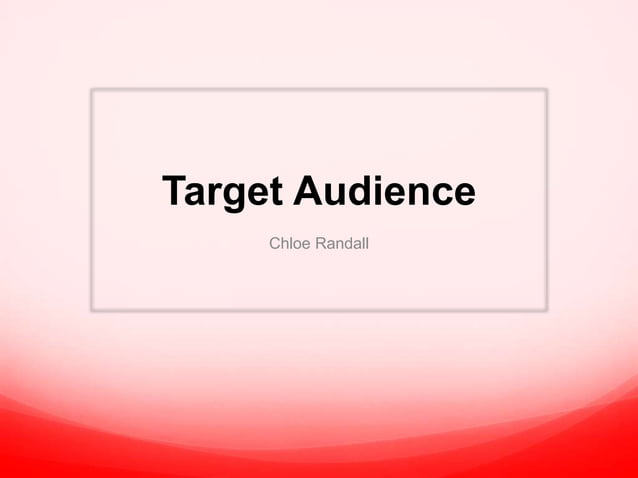 Target audience | PPTX
