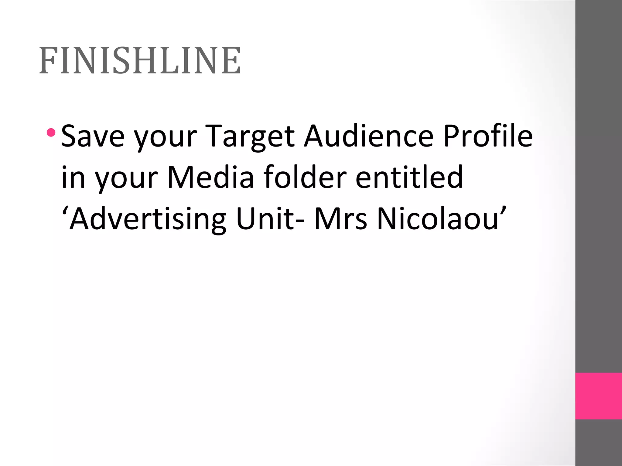 Target audience lesson plan- final | PPT