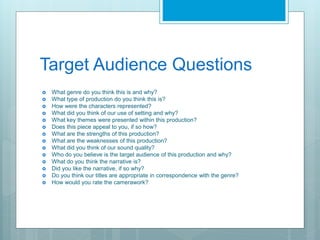 Target Audience Feedback | PPT