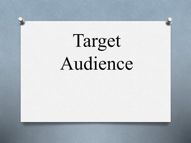 Target audience focus | PPT