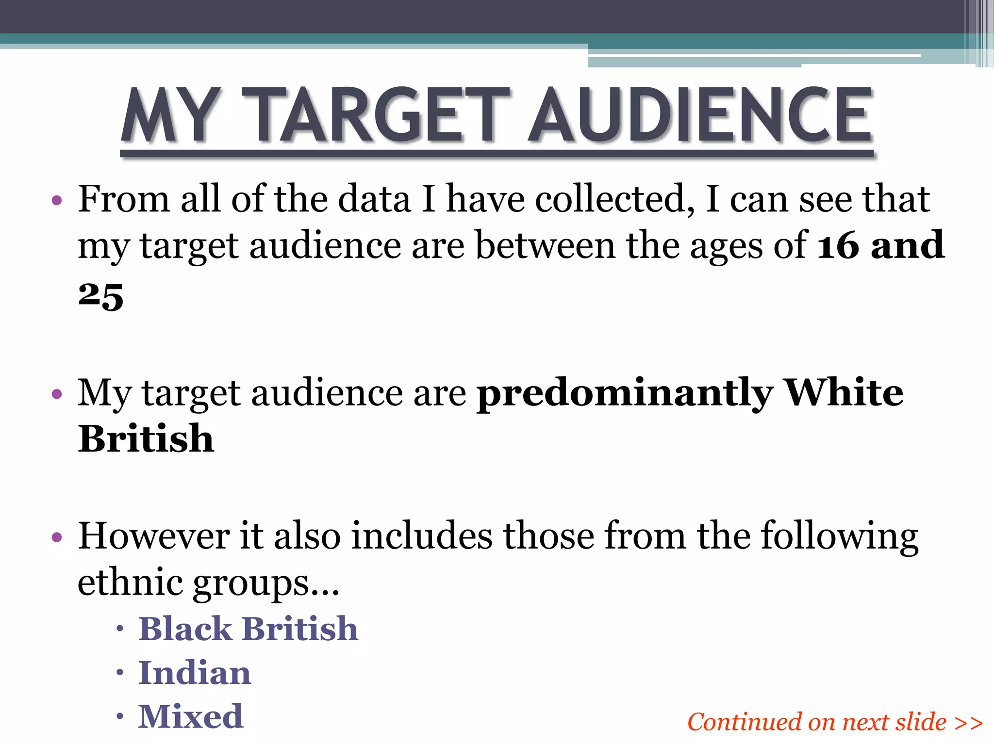 Target audience for indie rock music | PPTX