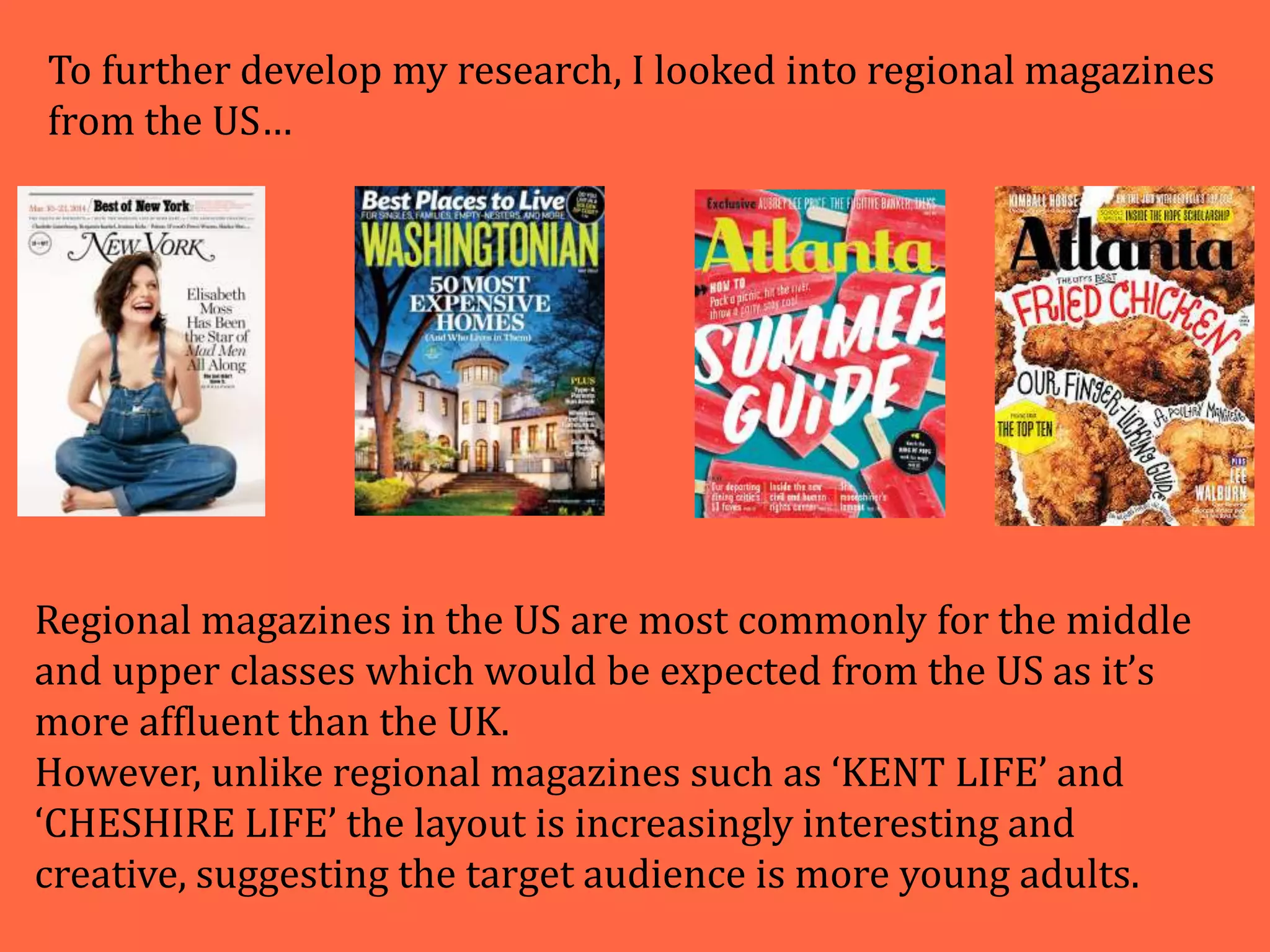 Target audience for regional magazines | PPTX
