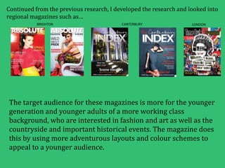 Target audience for regional magazines | PPTX