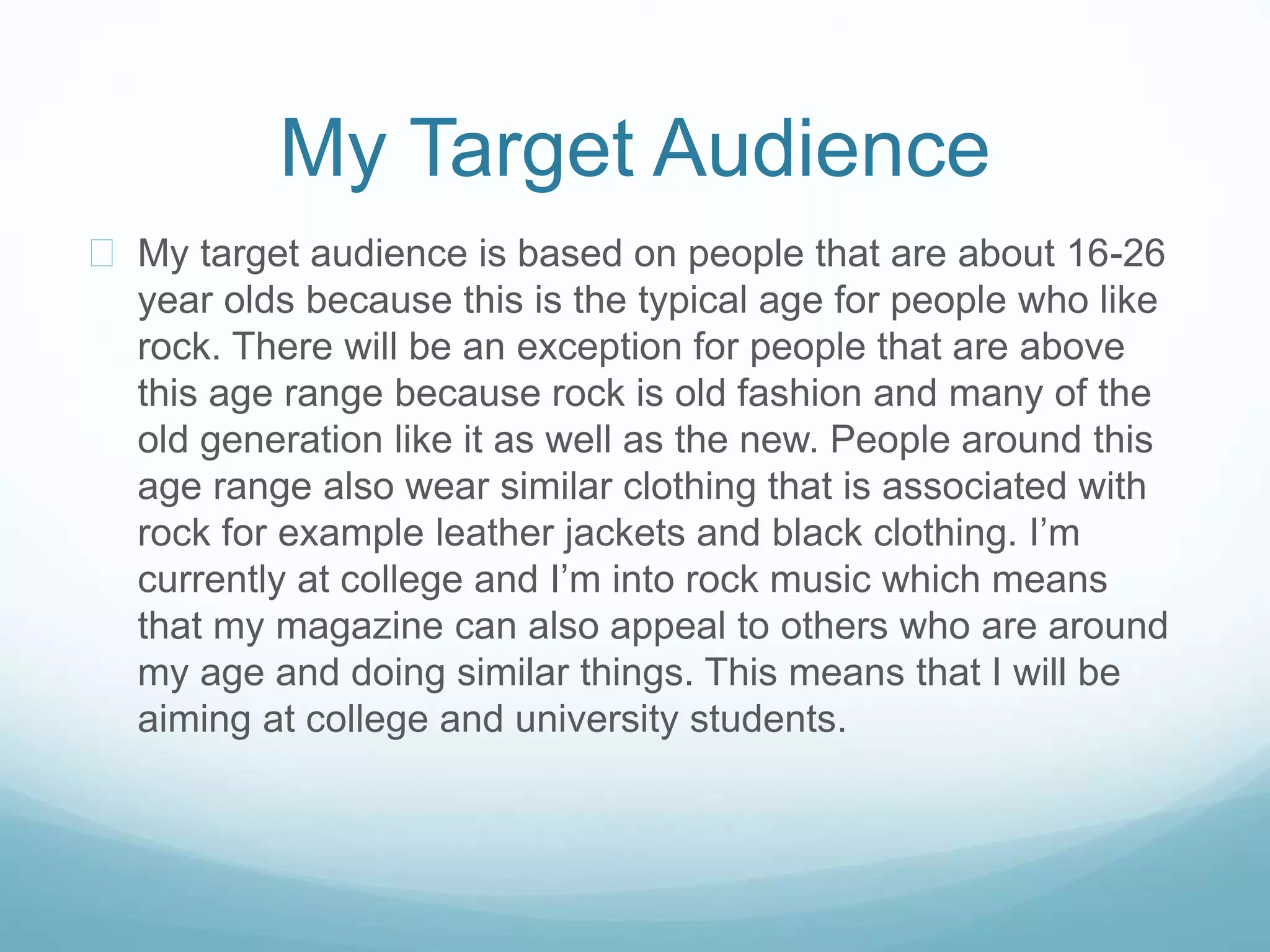 Target audience presentation | PPTX | Women\'s Outerwear | Women\'s ...