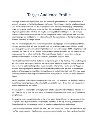 Target audience profile | PDF