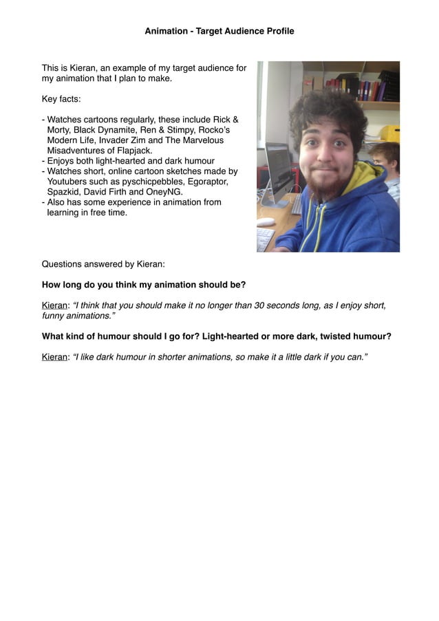 Target audience profile | PDF