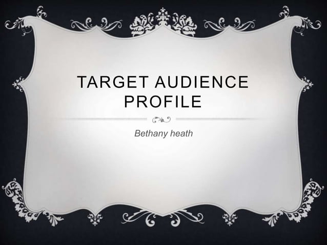 Target audience profile | PPTX