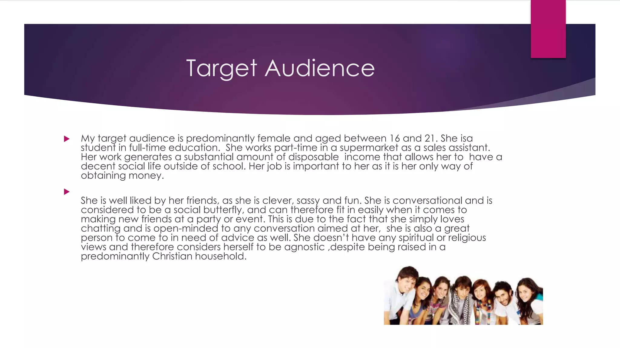 Target audience profile | PPT