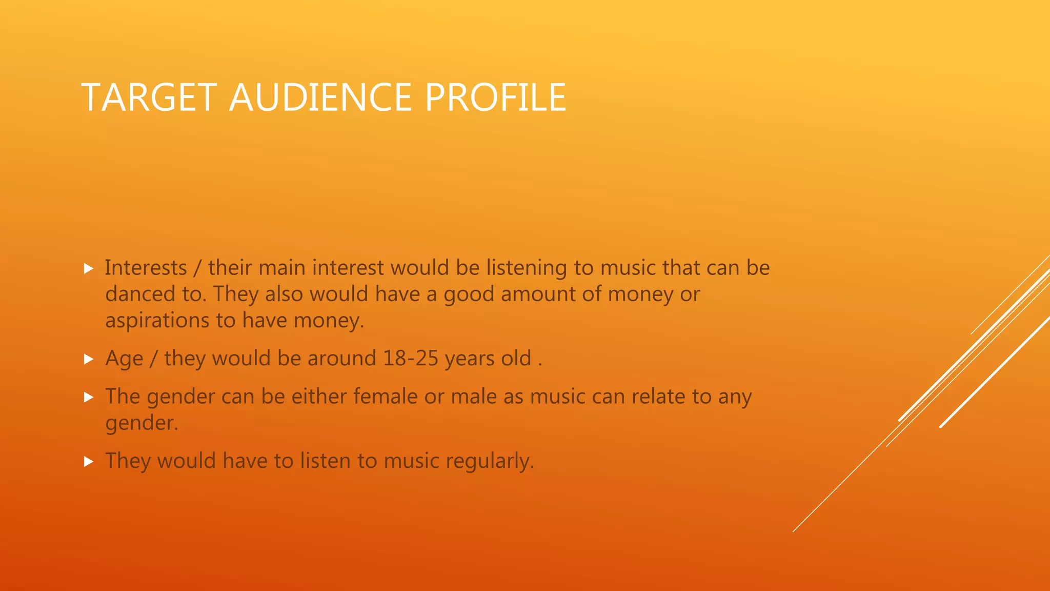 Target audience profile | PPTX