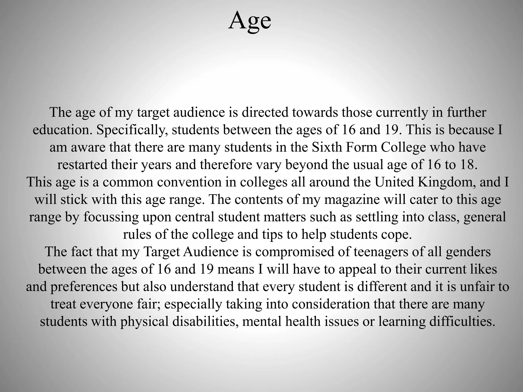 Target audience profile task 4 | PPT