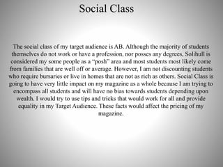 Target audience profile task 4 | PPT