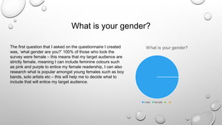 Target audience questionnaire analysis | PPT