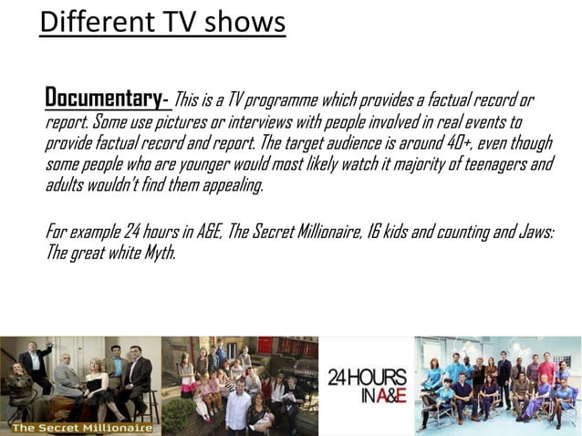 Target audience research | PPTX | Television | Entertainment