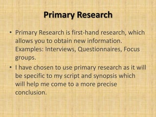 Target audience research objective IV | PPT