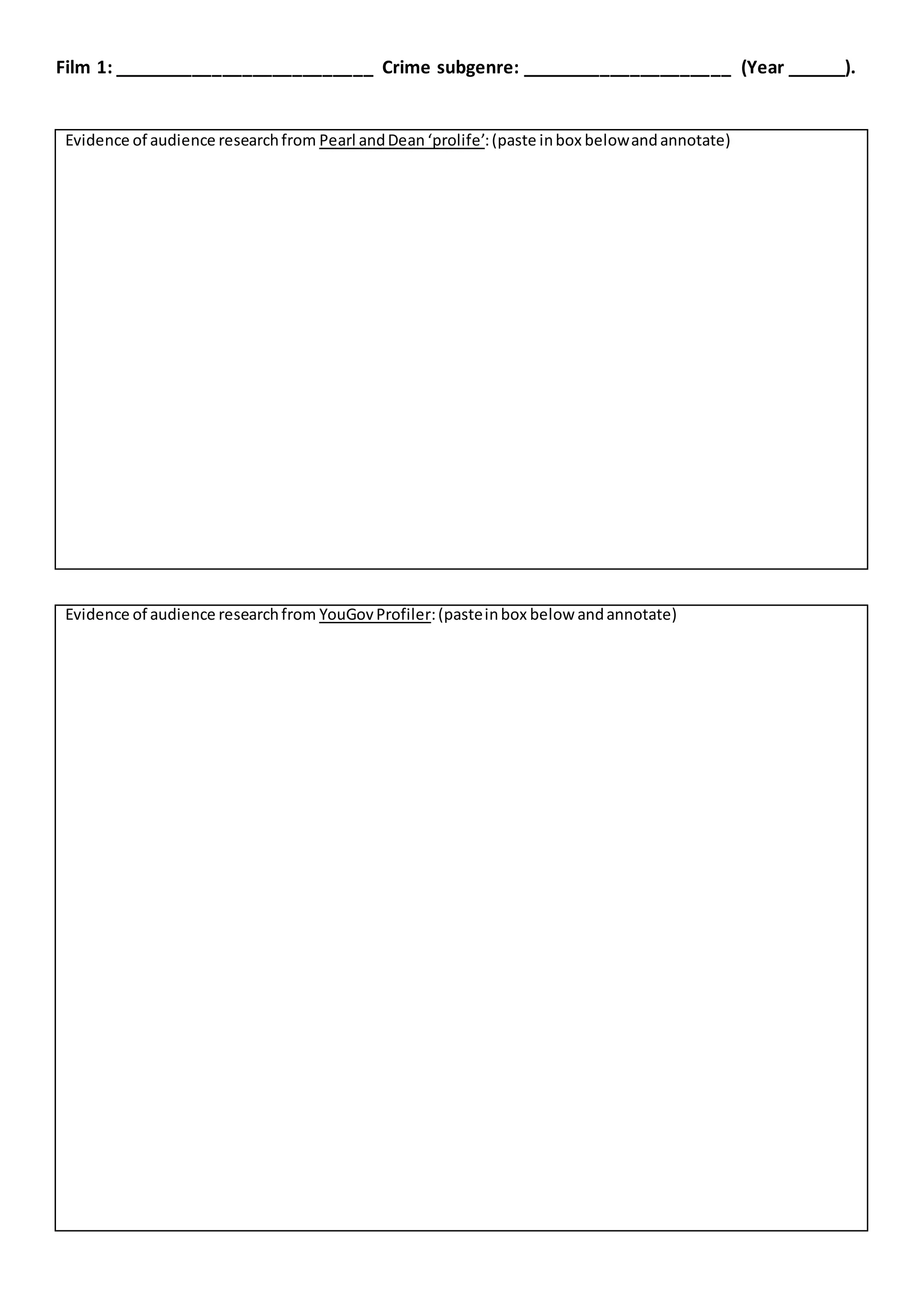 Target audience research worksheet | PDF