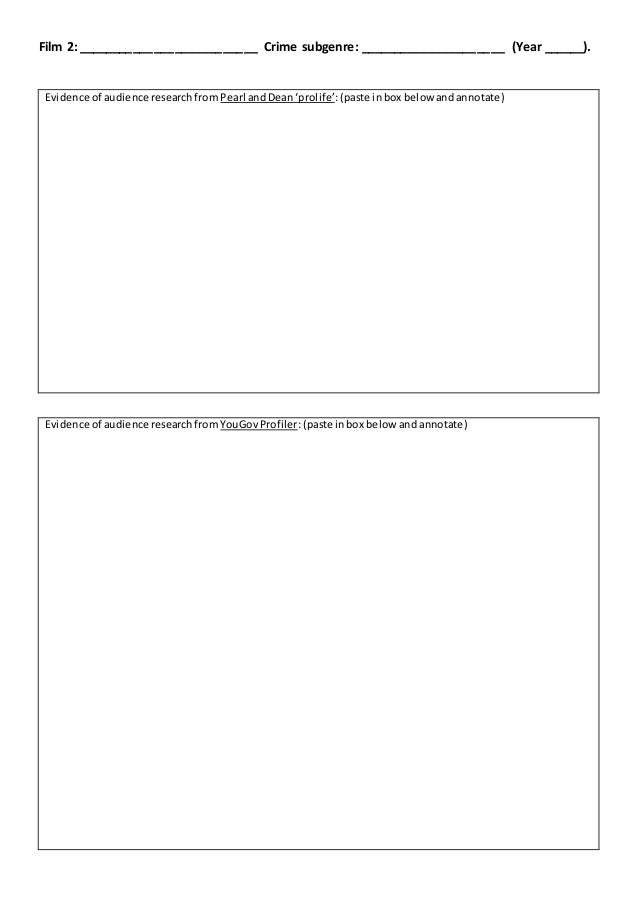 Target Audience Analysis Worksheet