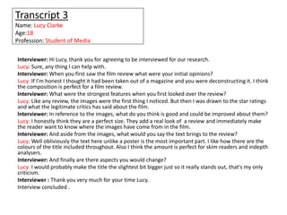 Target audience response to film review | PPT