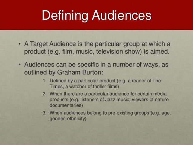 Target Audience Examples