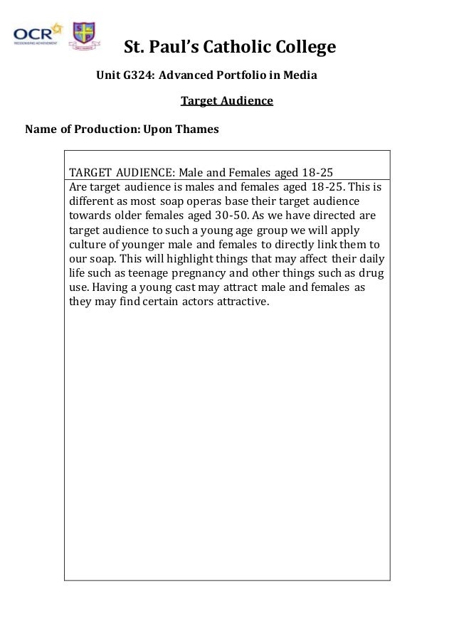 Target Audience Examples