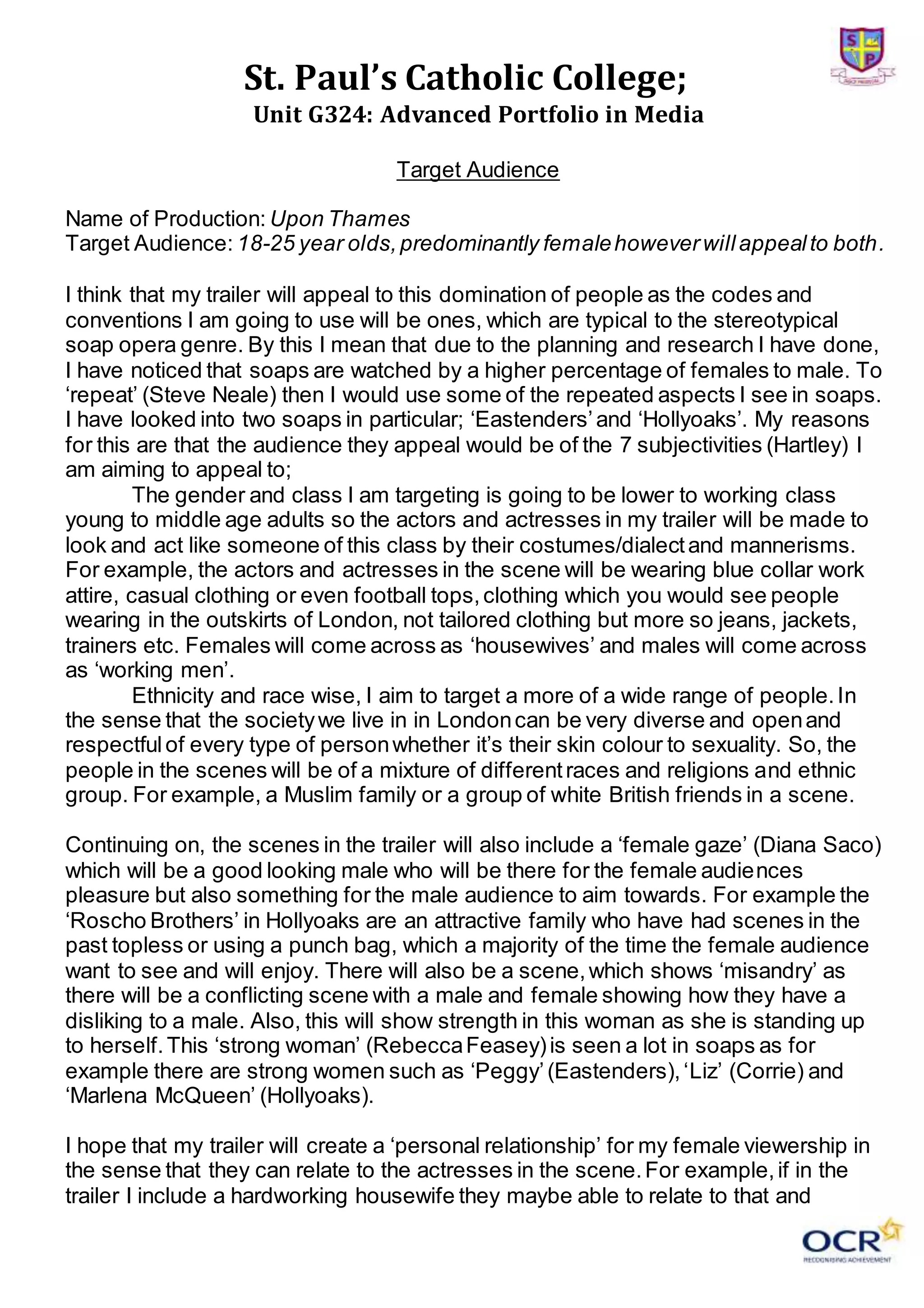 Target audience template | PDF