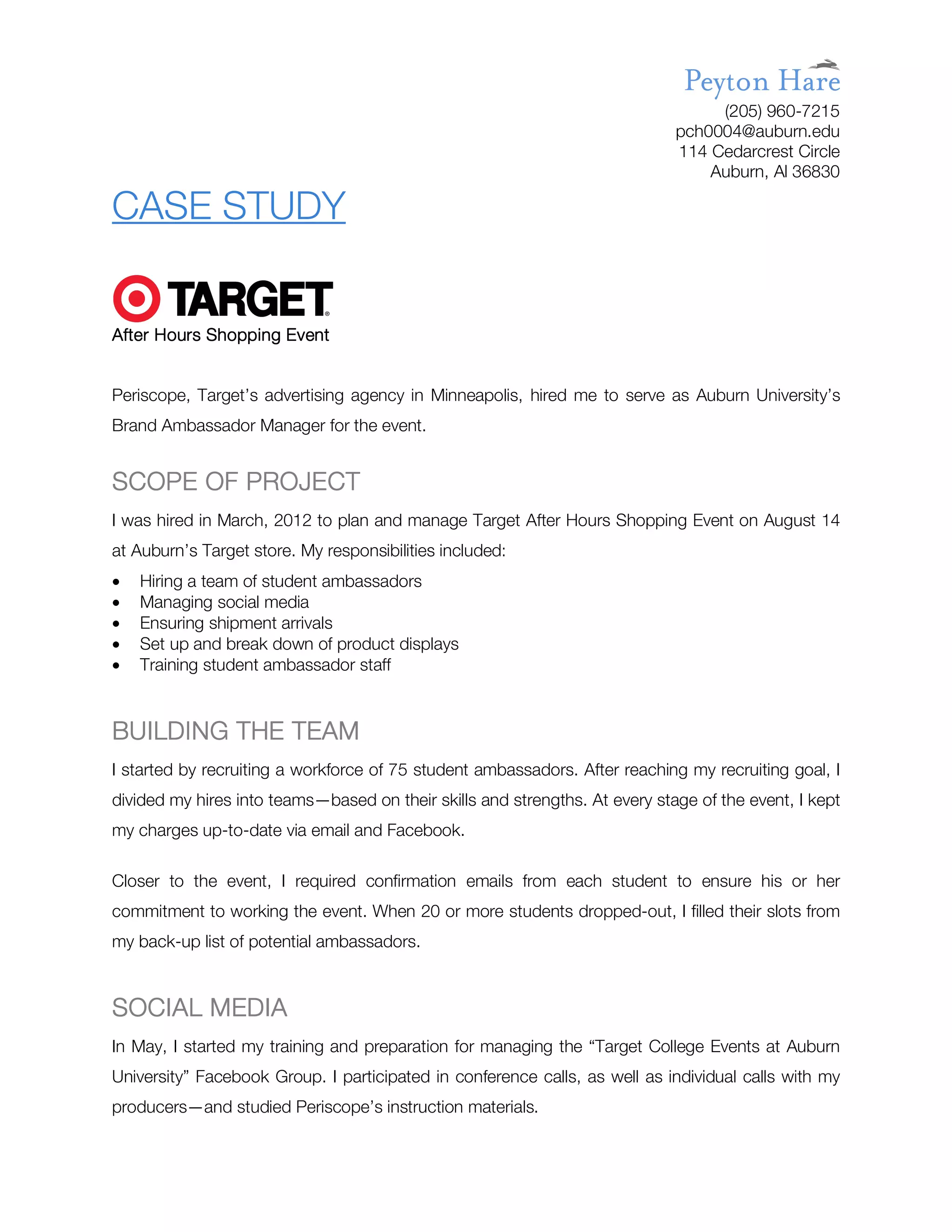 Target case study | PDF