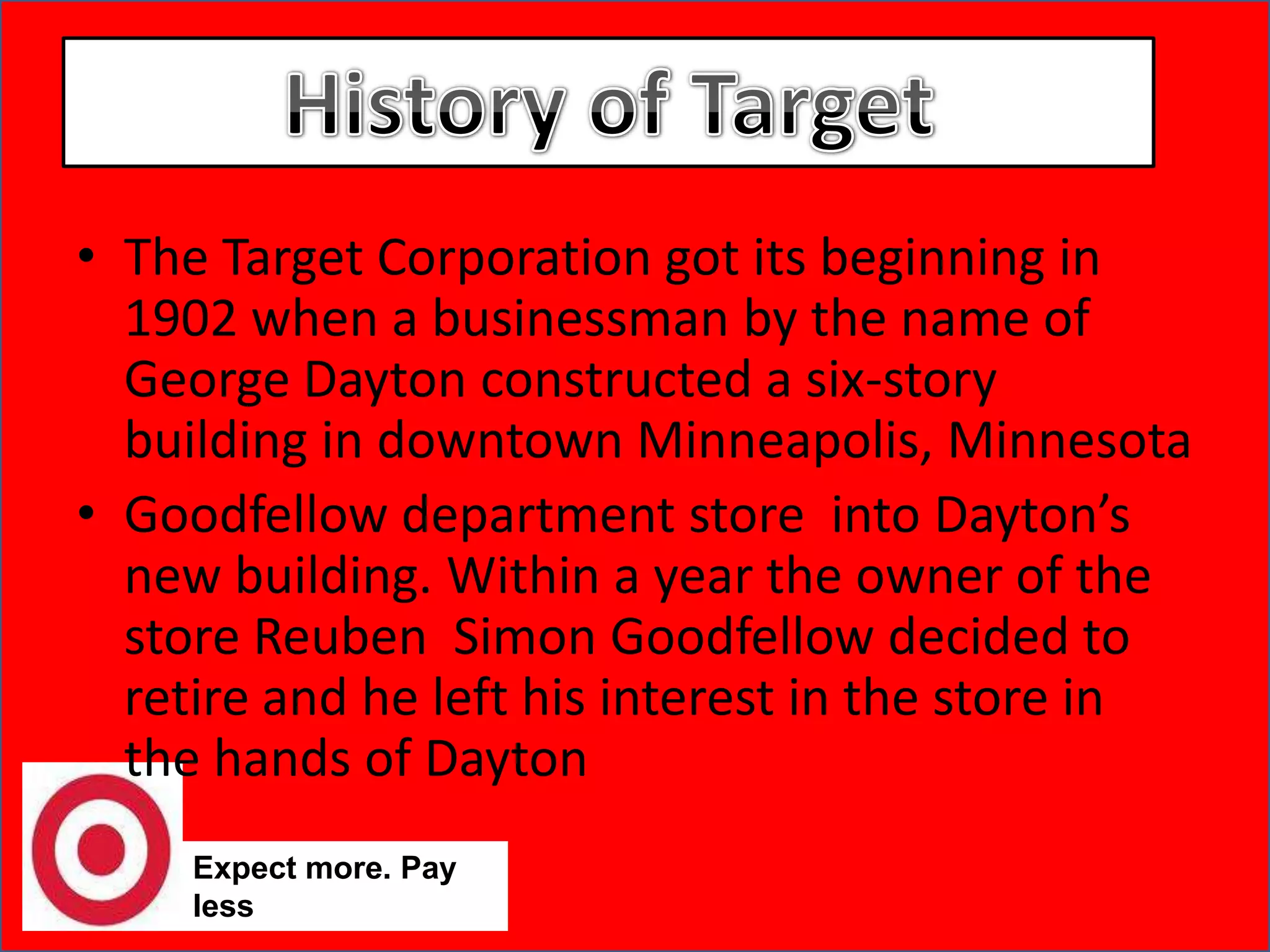 Target Co. | PPTX | Business | Business and Finance