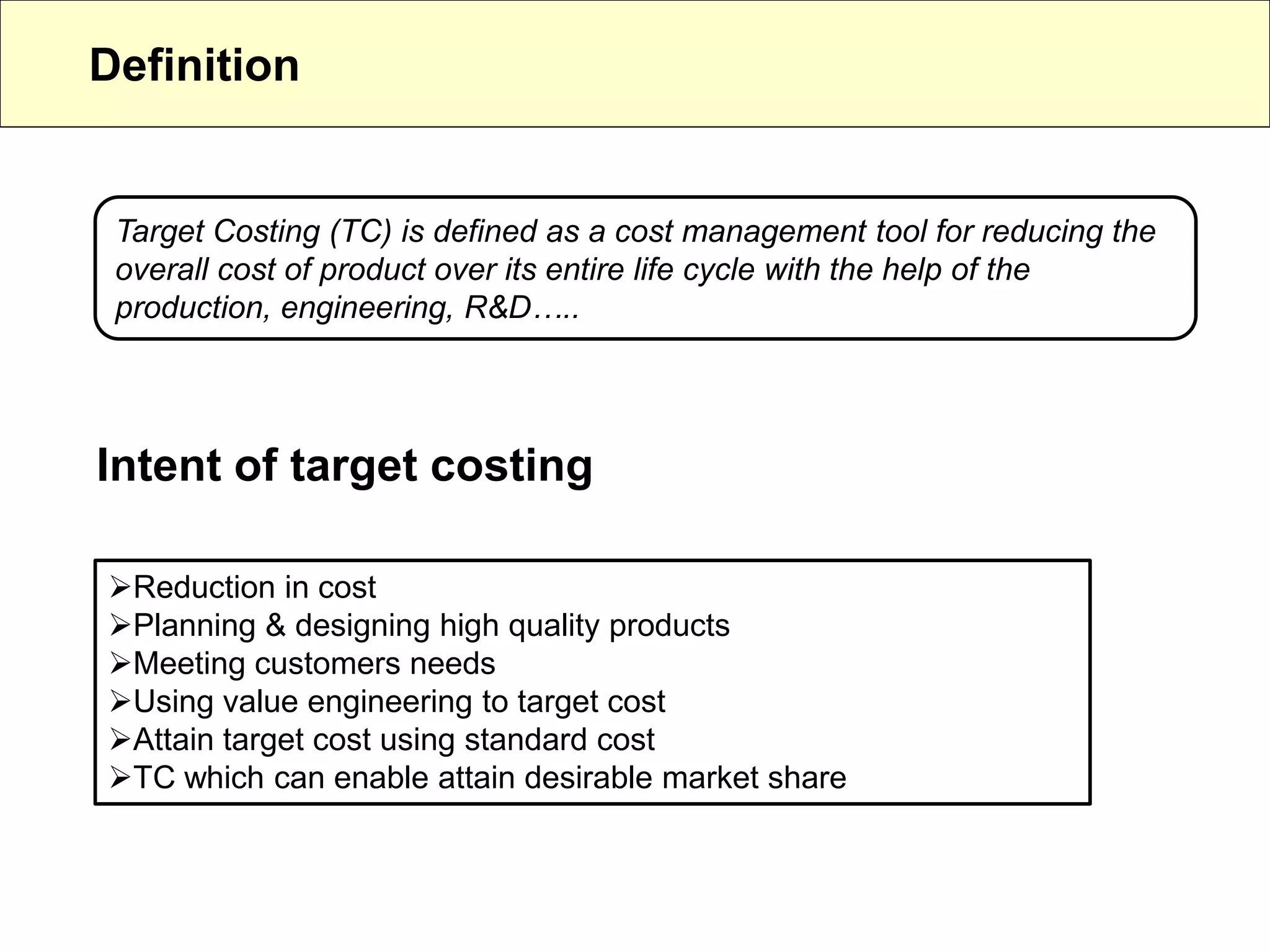 Target costing | PPT