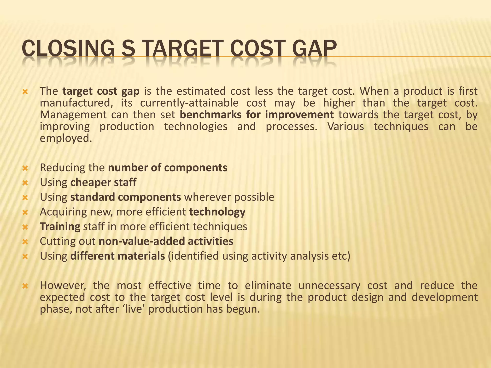Target costing | PPTX