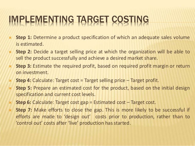 Target costing