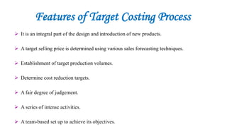 Target costing Prepared By Melwin Mathew | PPTX