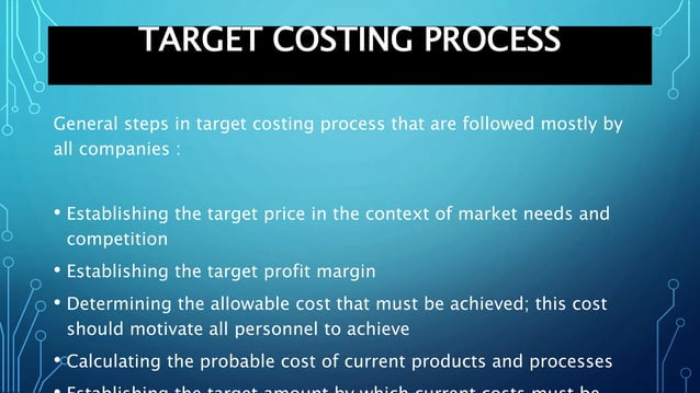 Target Costing.pptx | Business Administration | Business