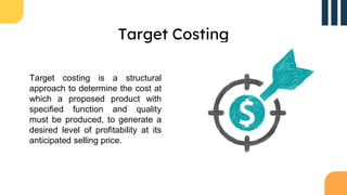 Target Costing and Life Cycle Costing | PDF