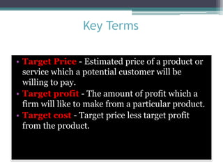 Target costing presentation_final(2) | PPTX