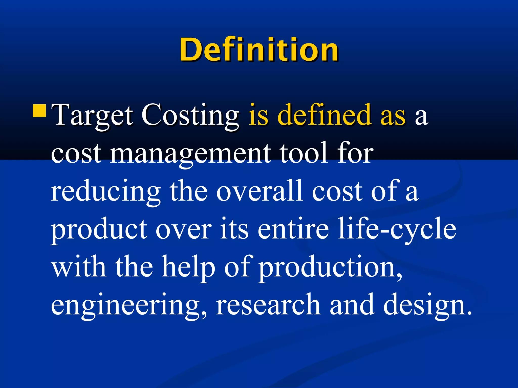 Target cost in tata nano (Cost Accounting) | PPT