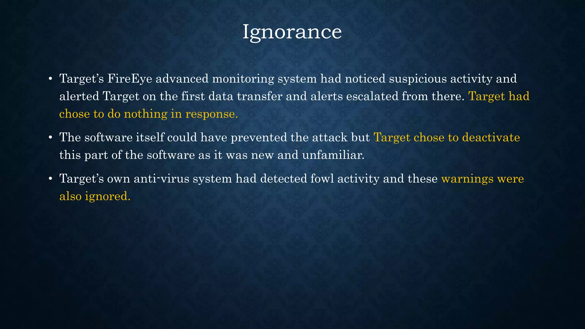 Target data breach presentation | PPTX